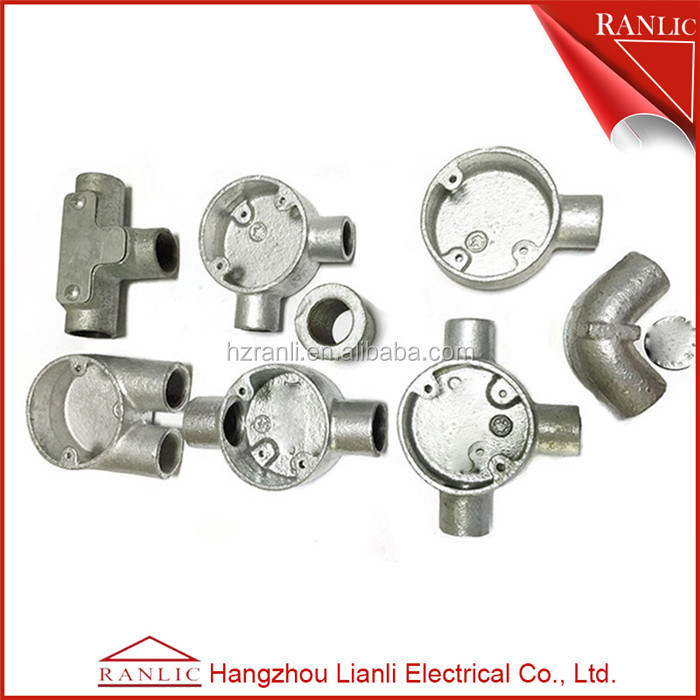 2021 UL Listed Conduit Malleable Iron Junction Terminal 2 Way Boxes