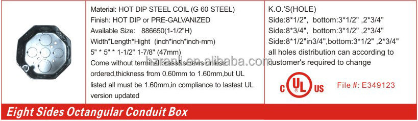 EMT Conduit Waterproof Electrical Box